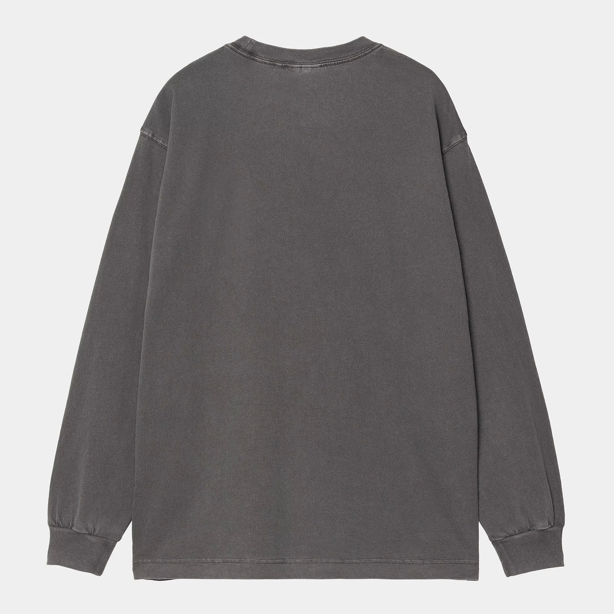 Carhartt WIP - L/S NELSON T-SHIRTS - GRAPHITE (garment dyed) – JAKS GARAGE