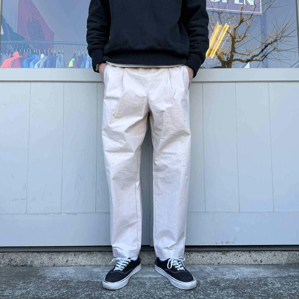 JACKMAN - Back Nep Umps Pants - Rosin White – JAKS GARAGE