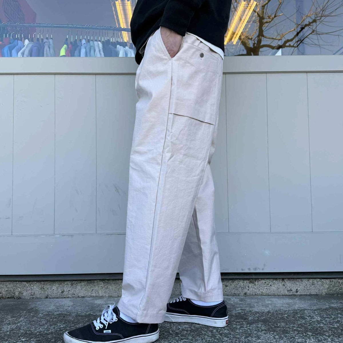 JACKMAN - Back Nep Umps Pants - Rosin White – JAKS GARAGE